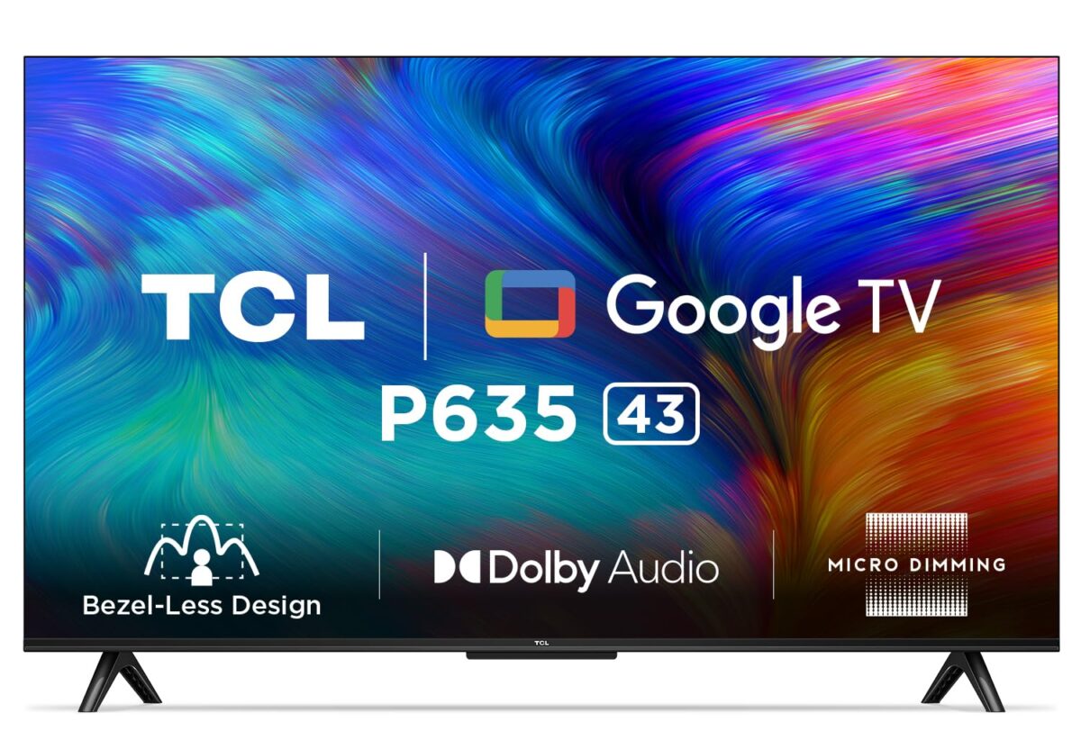 TCL 108 cm (43 inches) Bezel-Less Series 4K Ultra HD Smart LED Google ...
